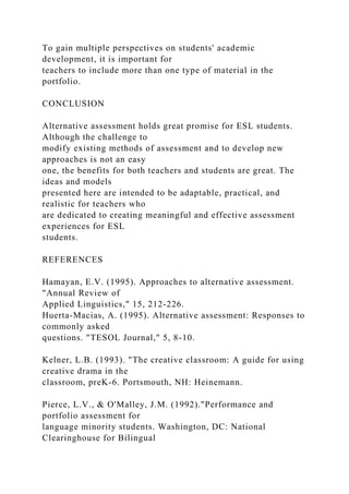 ED395500 1996-05-00 Practical Ideas onAlternative Assessment.docx