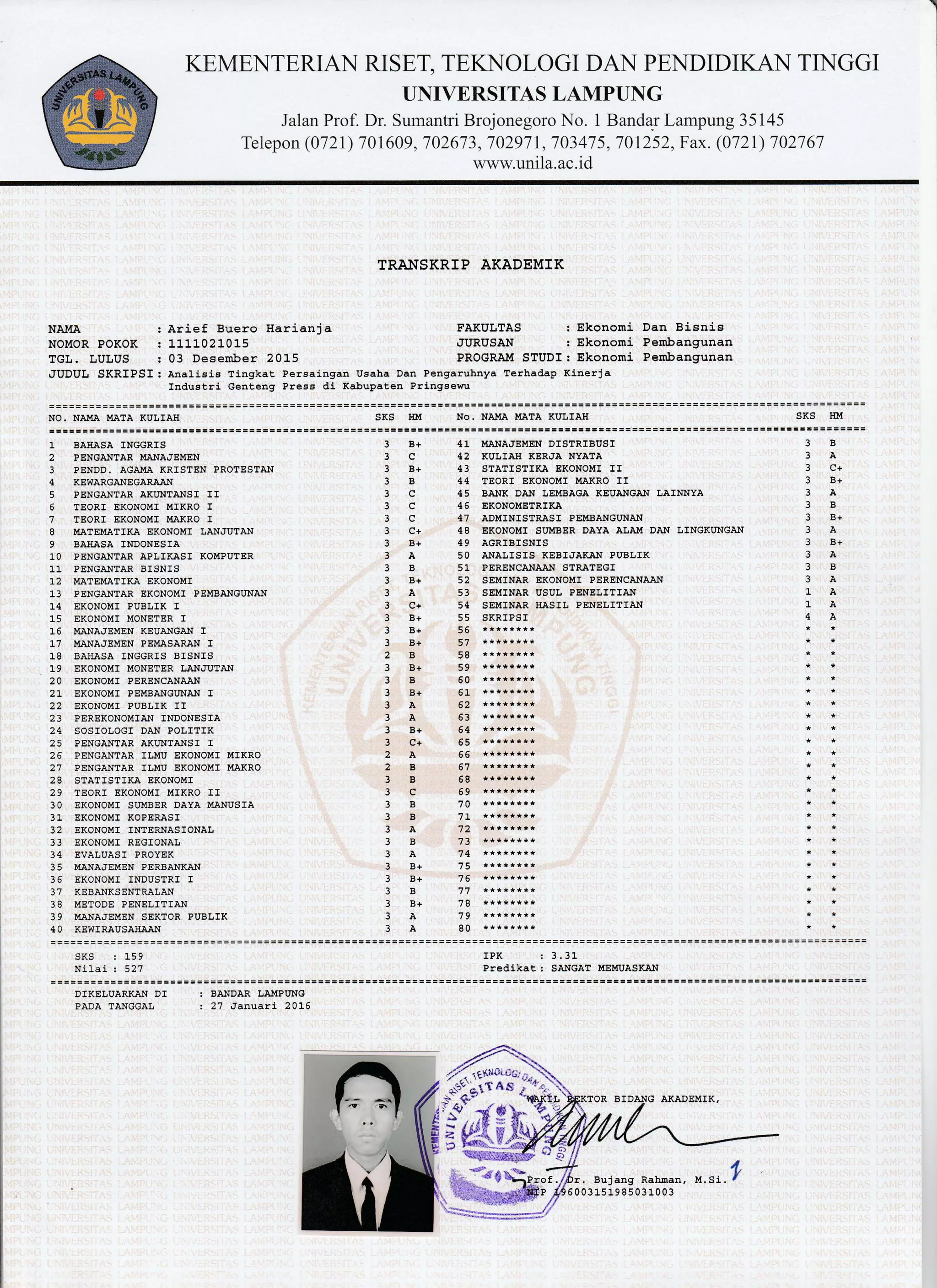 Transkip asli | PDF | Business Accounting & Finance | Business