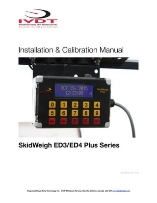 SkidWeigh Plus, Series ED3 | PDF | Computing | Technology & Computing