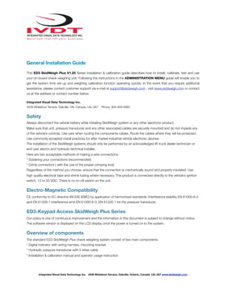 SkidWeigh scale, Ed3 keypad access v1.25 | Weightlifting | Sports