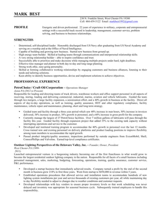 Mark Best CV-3 | PDF