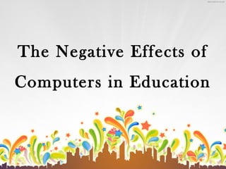 Use of Computers in Education | PPT
