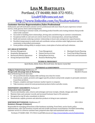 Customer Service-Sales Resume | DOC