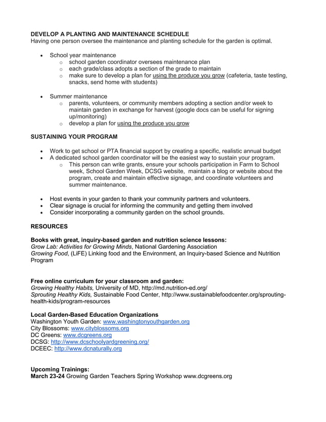 How to Launch Your School Garden | PDF