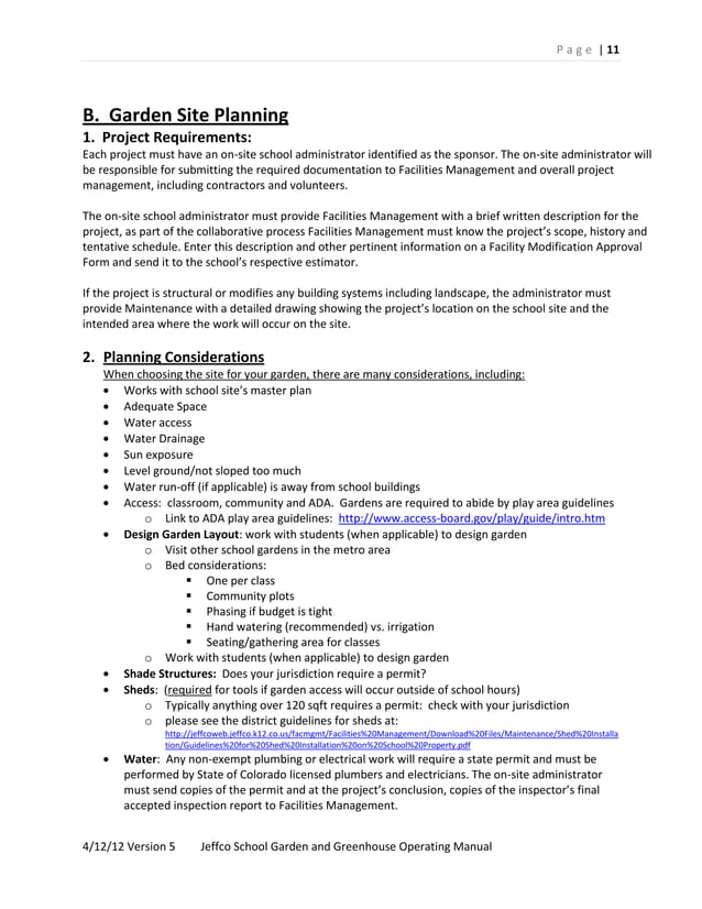 School Garden Greenhouse Manual | PDF