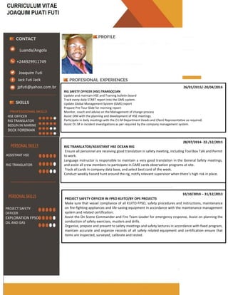 1-JOAQUIM FUTI CV- | PDF