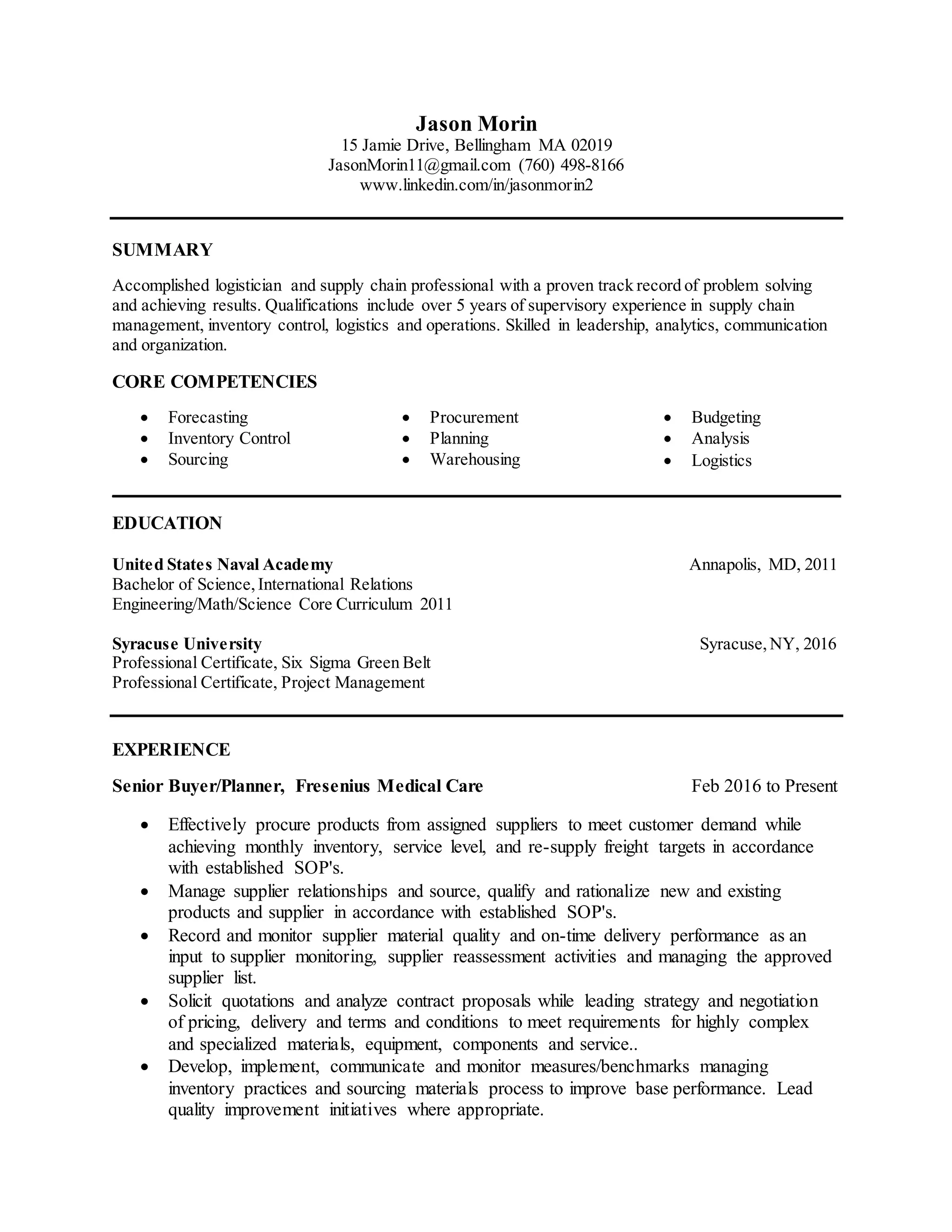 Resume.Jason.Morin | DOCX