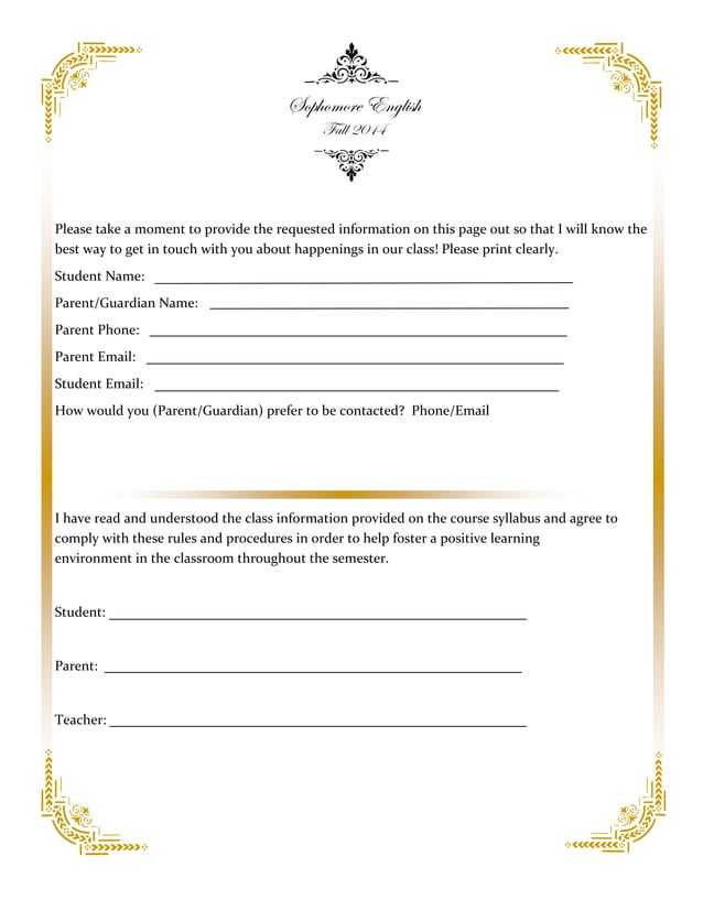 Sophomore Honors English | PDF