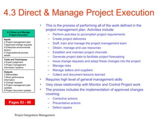 Ed4 P4 Project Integration Management | PPT