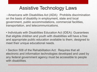 Ed 508 assistive technology powerpoint commander | PPTX | Computer ...