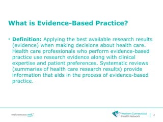 Evidence-Based Practice 5.5 Min Intro Shah 2016 | PPT