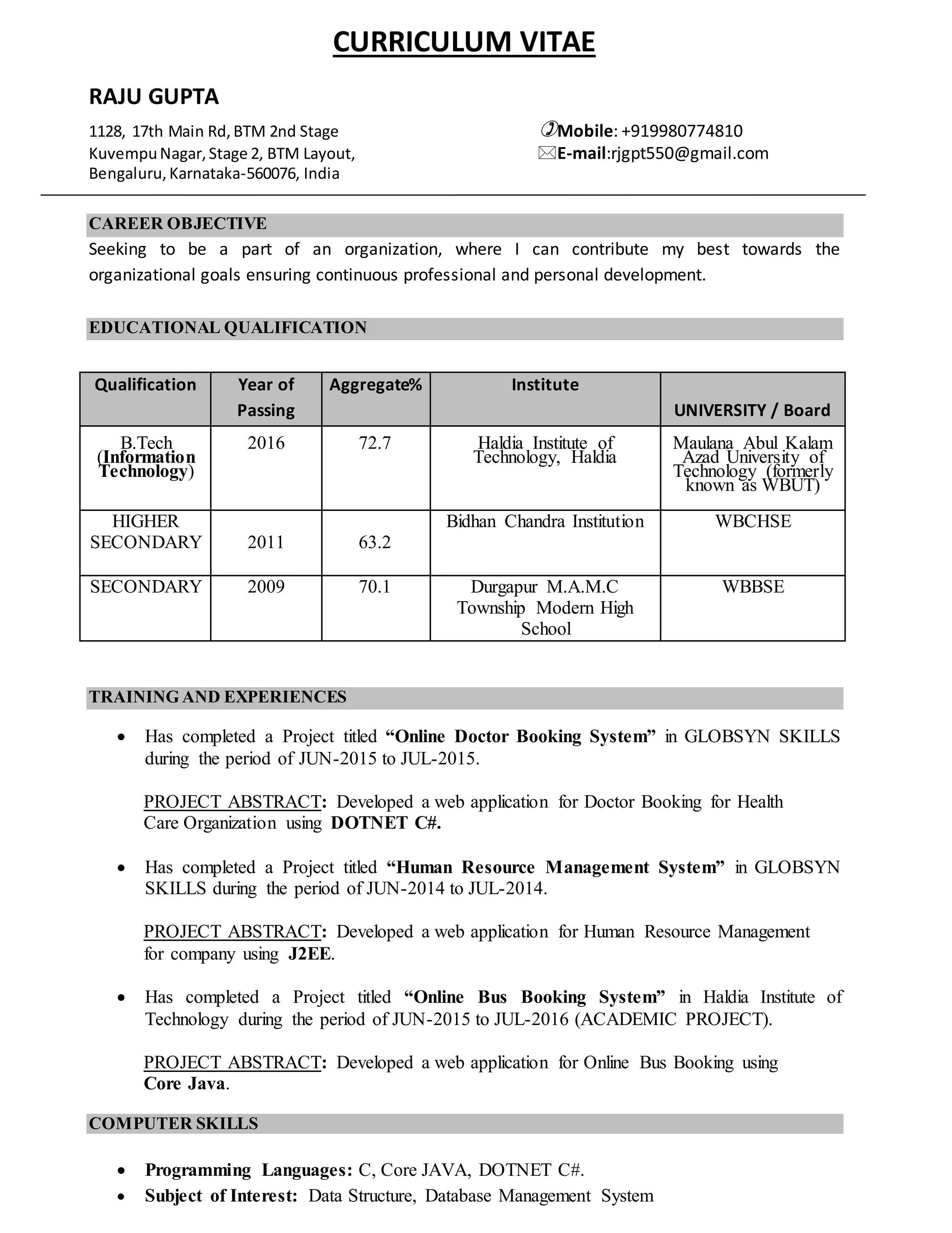 CURRICULUM VITAE | DOCX