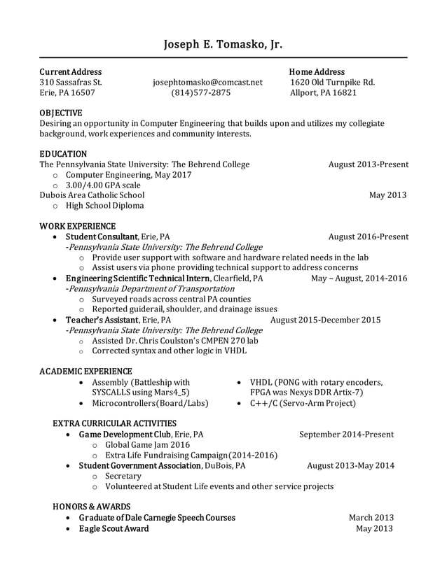 Tomasko_Joseph_ Resume | PDF