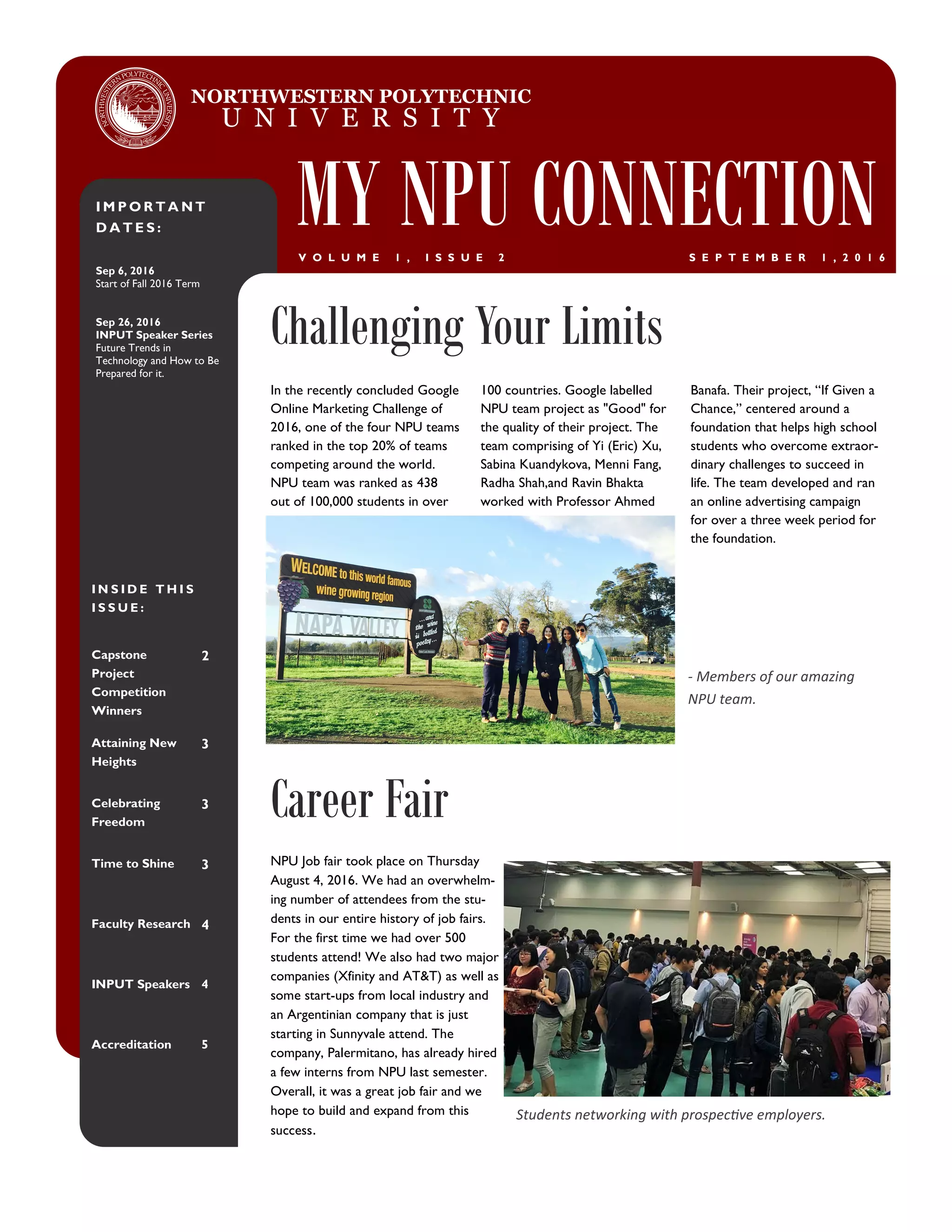 NPU Vol 1 Issue 2 | PDF | Job Fairs | Job Search
