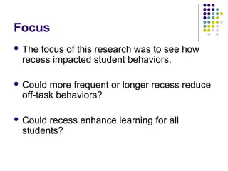 Recess | PPT