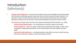 Educators and the Solution-Focused Approach: Teachers and Counselors on ...