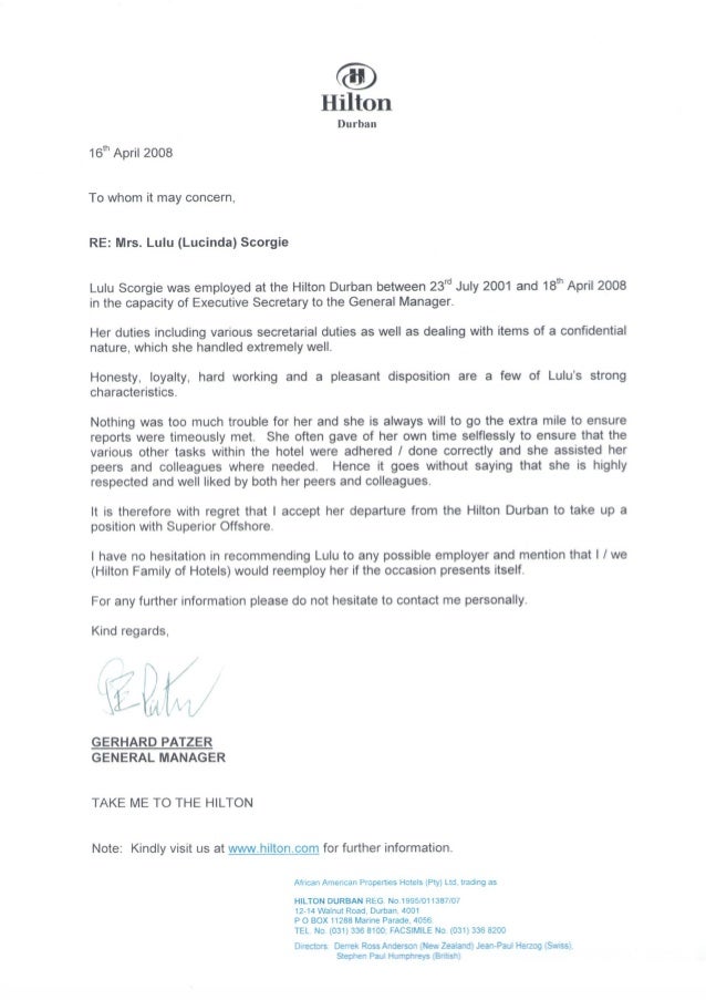 Reciprocating Pump The Recomendation Letter