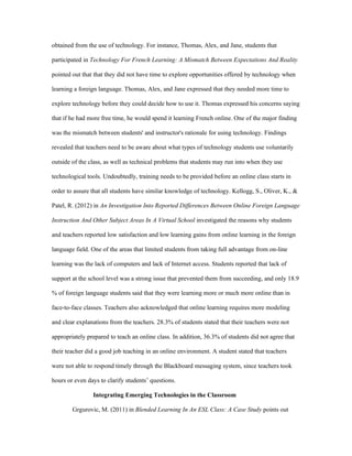 Technology in Foreign language Learning | PDF | Online Education ...