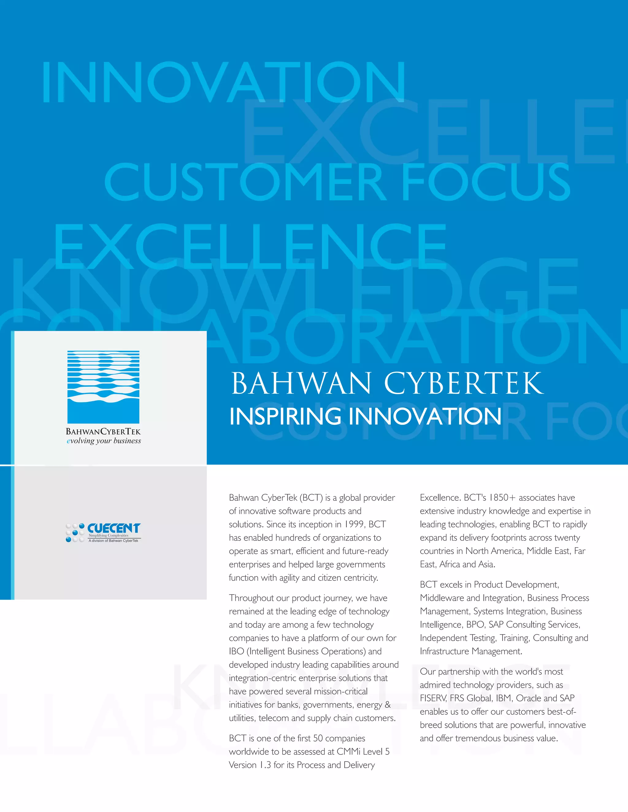 BCT - Corporate Brochure | PDF