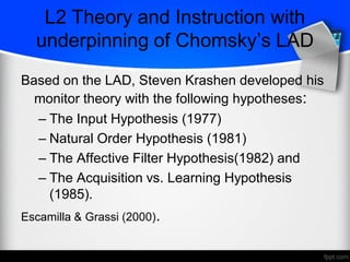 Ed661 cognitive psychology and chomskyan linguistics | PPT