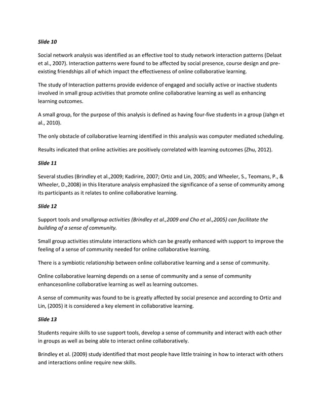 Online Collaborative Learning Script | DOCX