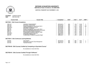 DAU Transcript Laura Davis | PPT