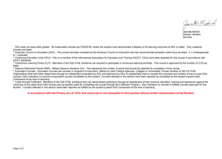 DAU Transcript Laura Davis | PPT