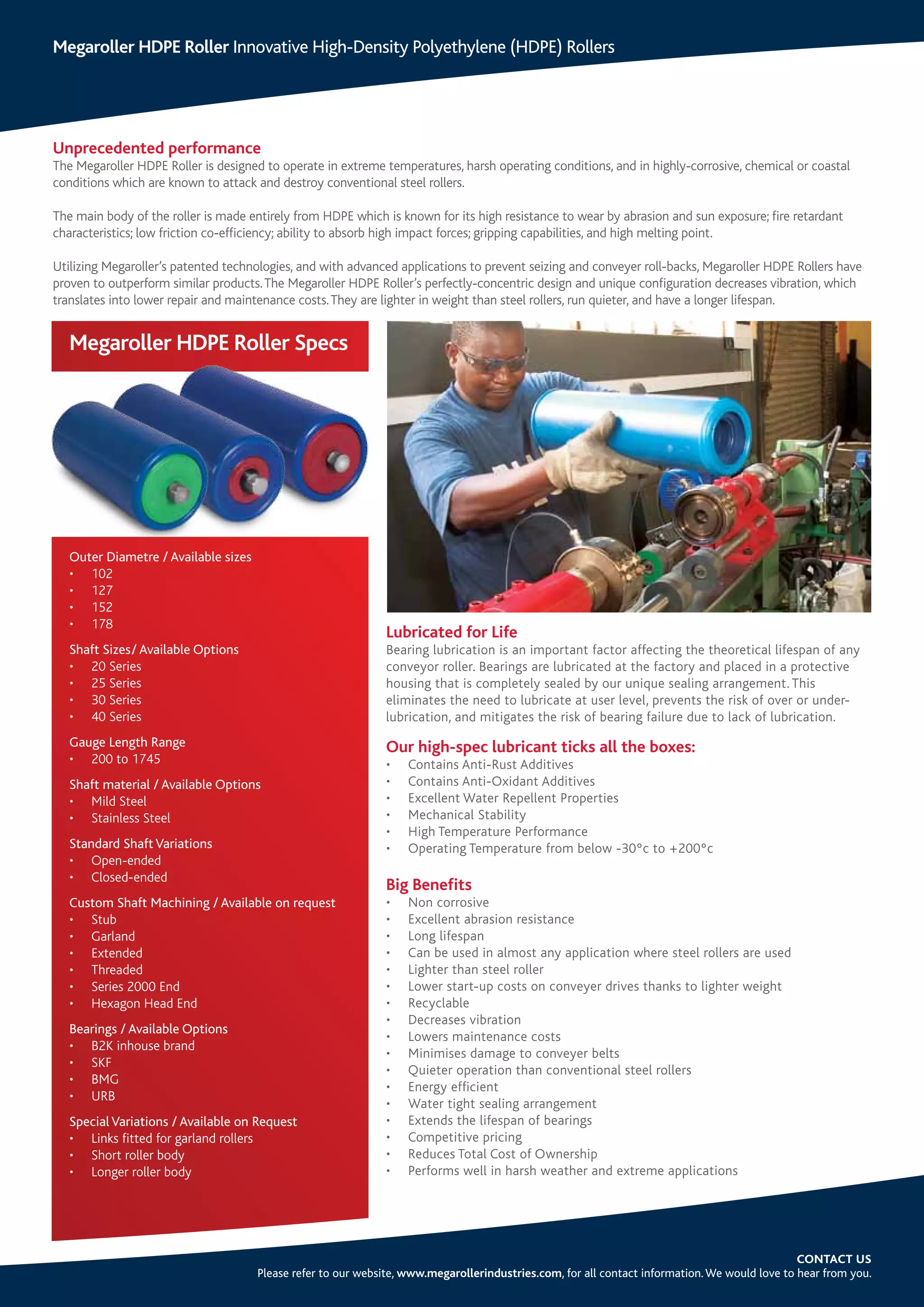 HDPE Roller Brochure | PDF