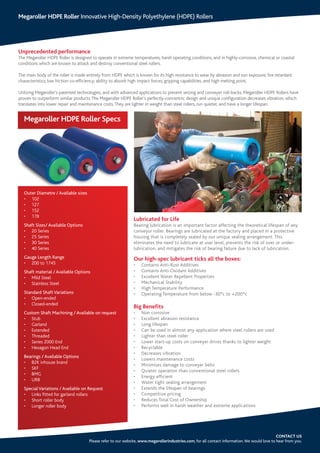HDPE Roller Brochure | PDF