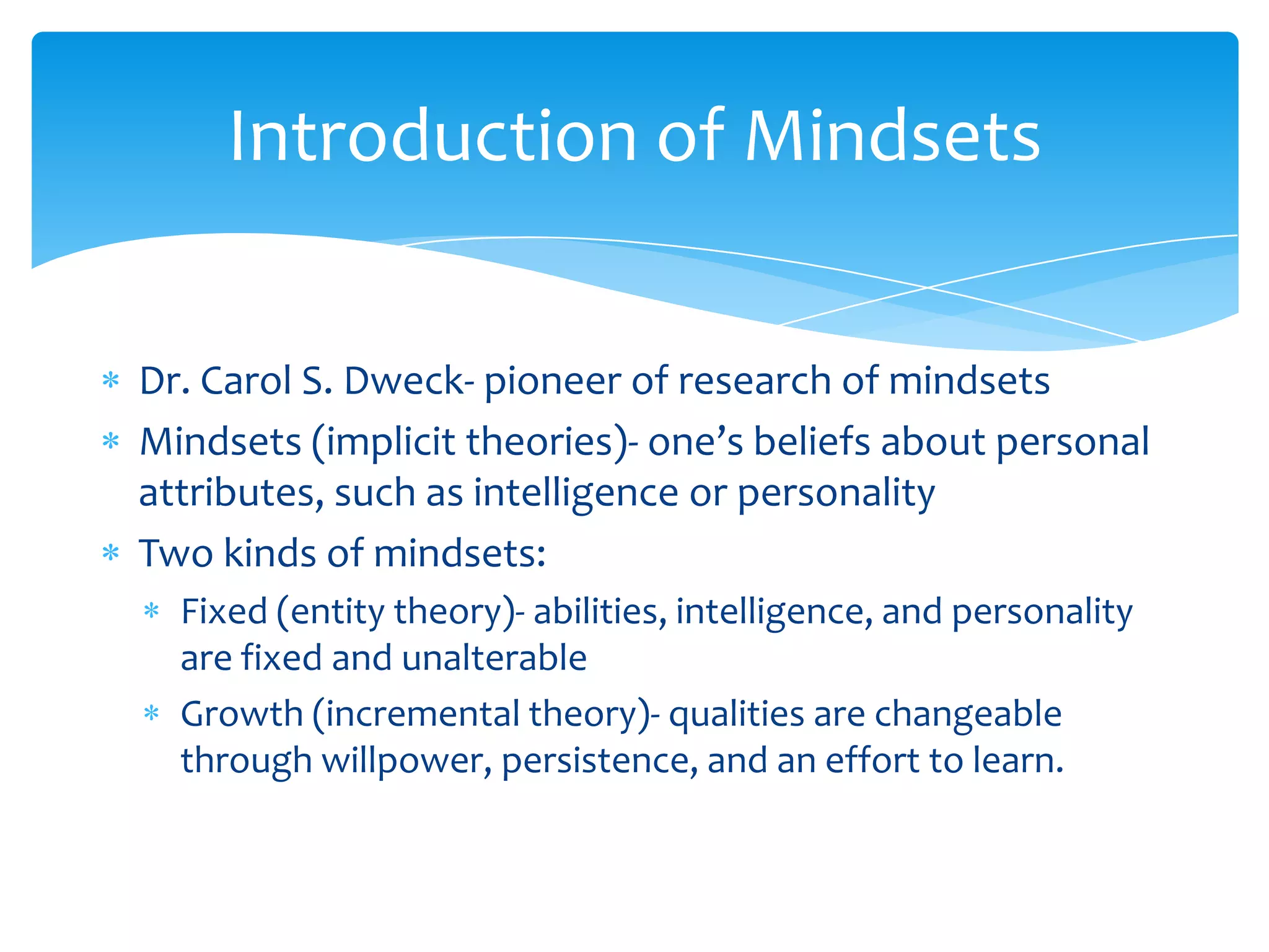 Ed690 mindset presentation | PPT