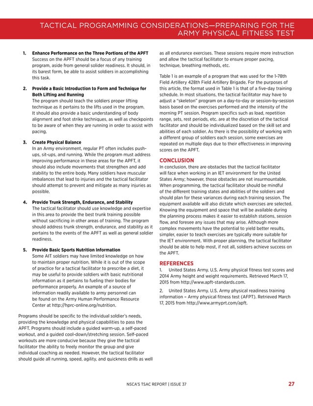 tactical_programming_considerations | PDF | Physical Therapy | Wellness