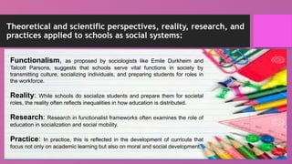 ED 703-report. school as social system, theories pptx | PPTX