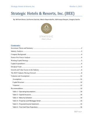 Strategic Hotels | PDF