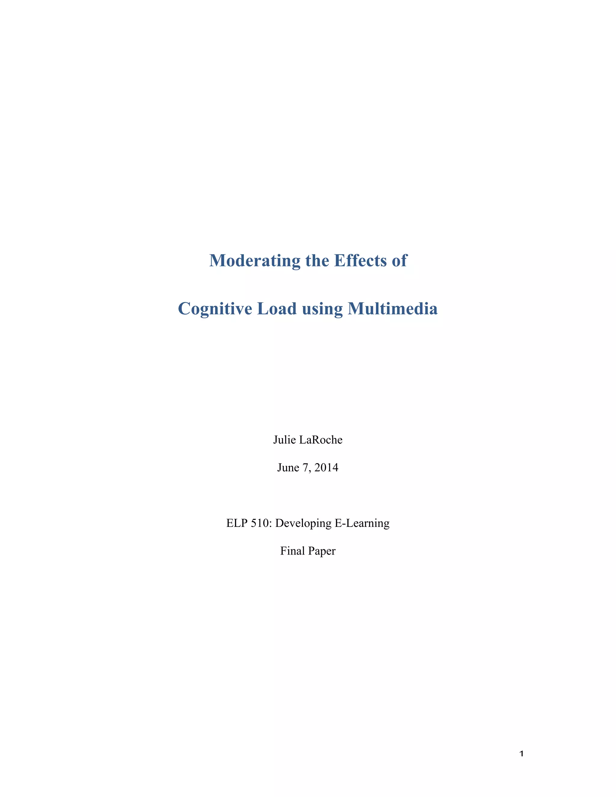 CognitiveLoadPaper | PDF