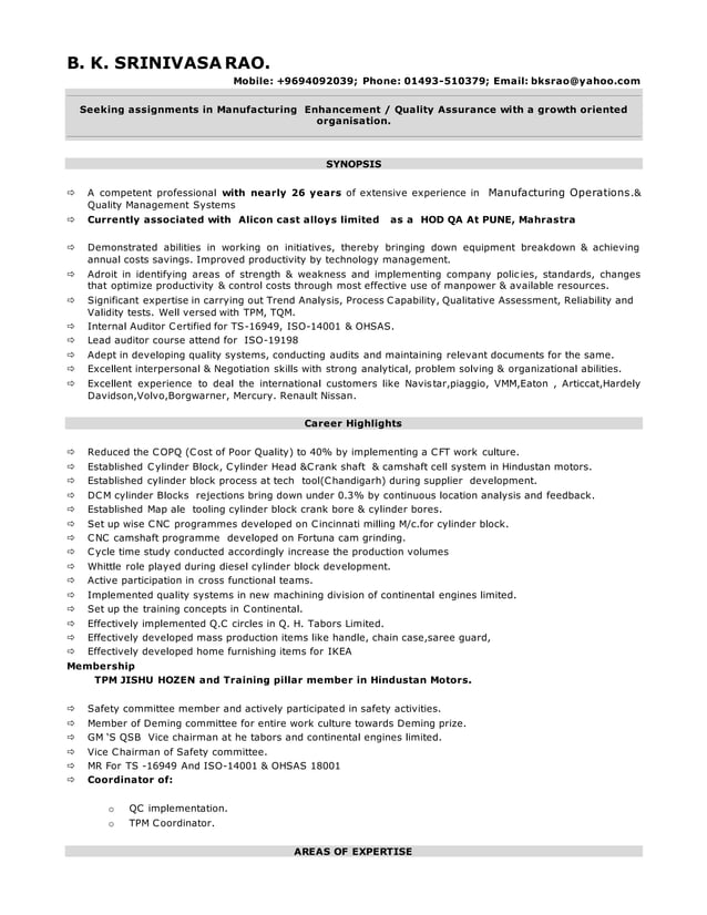 bks cv | PDF