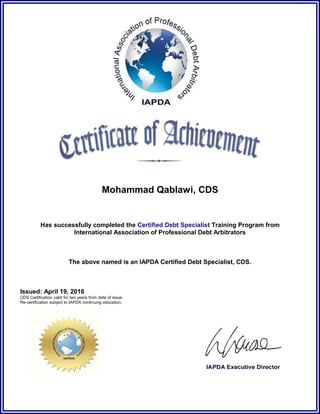 CDS CERTIFICATE | PDF | Educational Assessment | Education