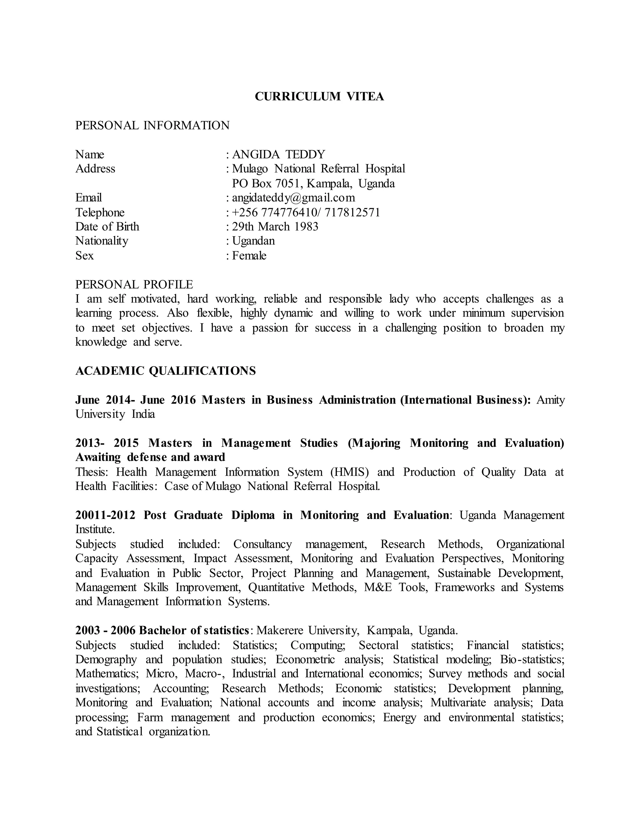 CURRICULUM VITEA-Teddy | DOCX