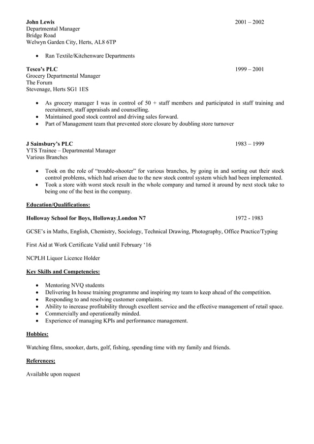 TerryQuinlanCV | PDF