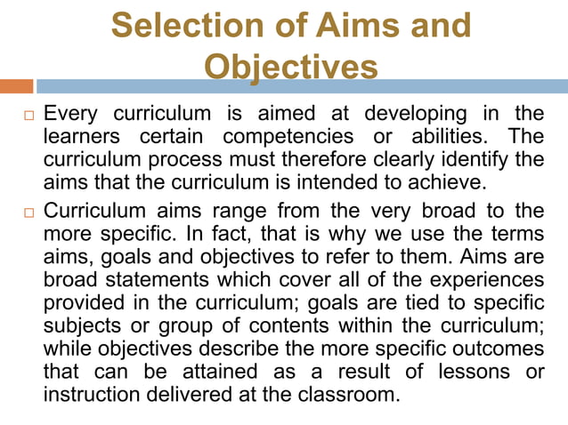 Overall Aim of School Curriculum | PPTX | Educational Assessment ...