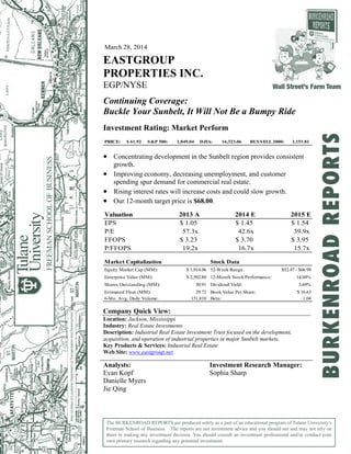 EGP Burkenroad Report | PDF