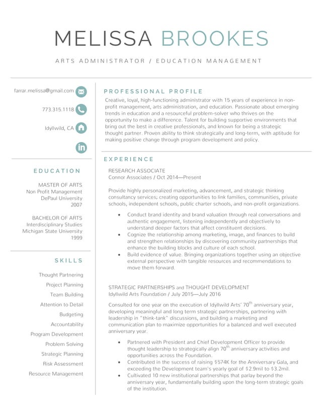 Melissa Brookes CV - LinkedIn | PDF