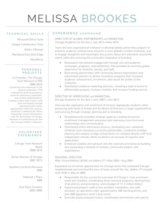 Melissa Brookes CV - LinkedIn | PDF