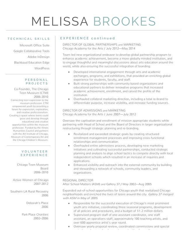 Melissa Brookes CV - LinkedIn | PDF
