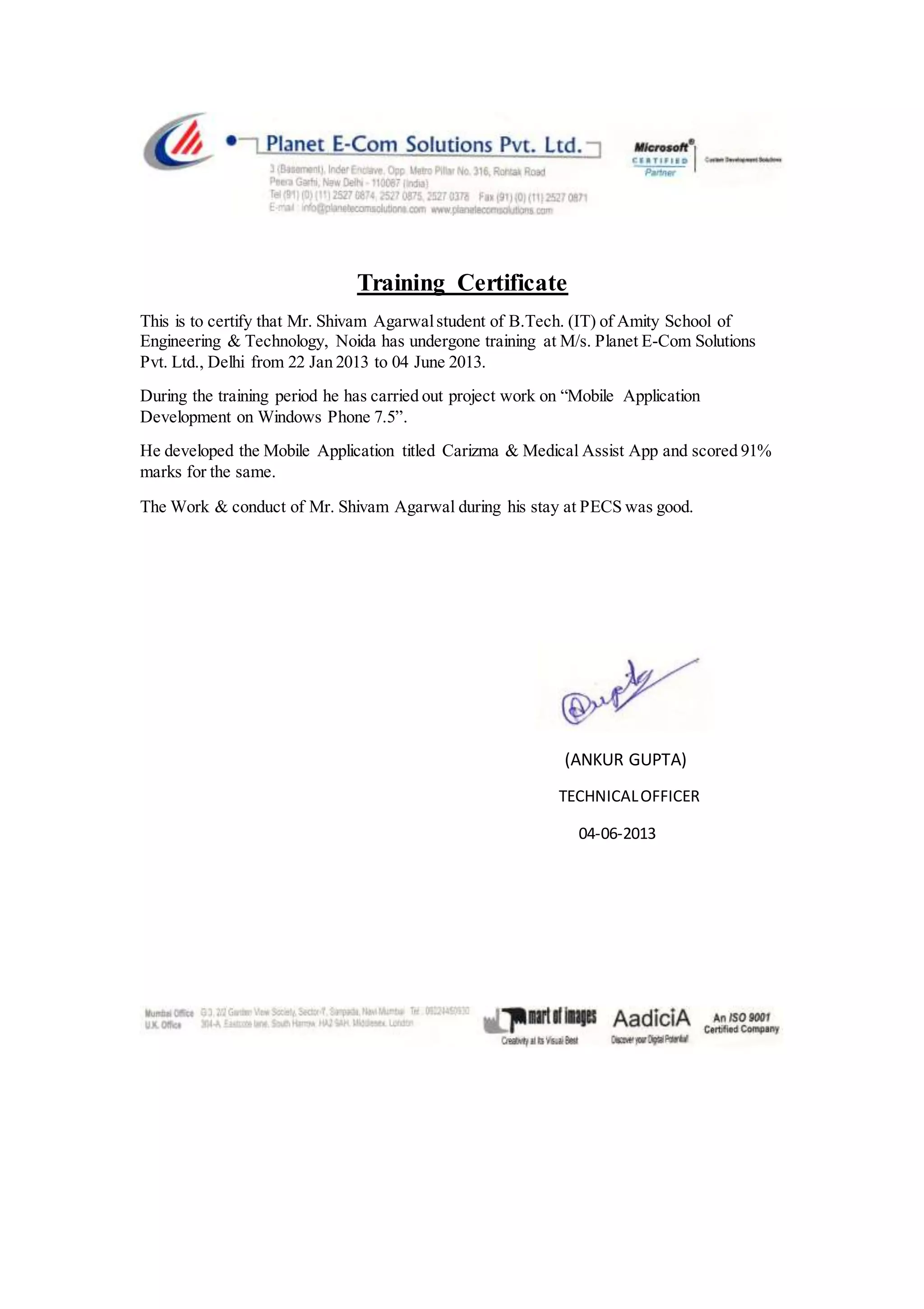 Training_CERTI_1 | PDF