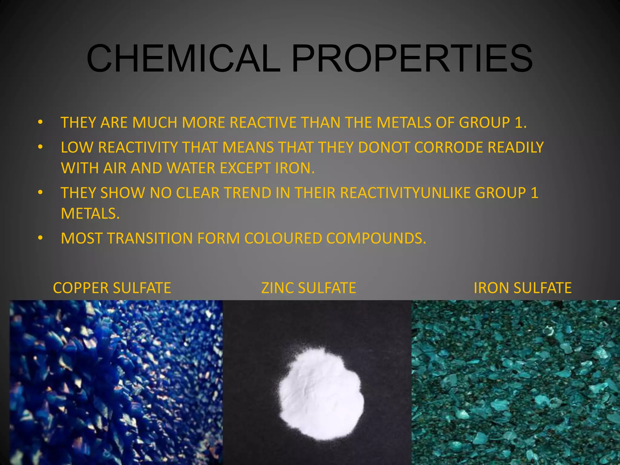 Transition metals | PPTX