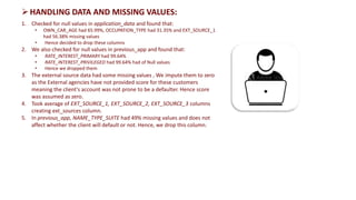 Exploratory Data Analysis For Credit Risk Assesment | PPTX
