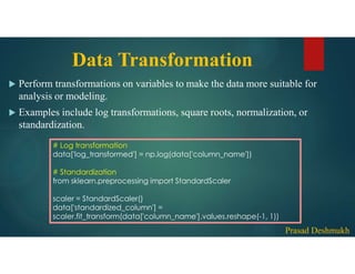 Exploratory Data Analysis in Machine Learning | PDF | Computing | Technology & Computing