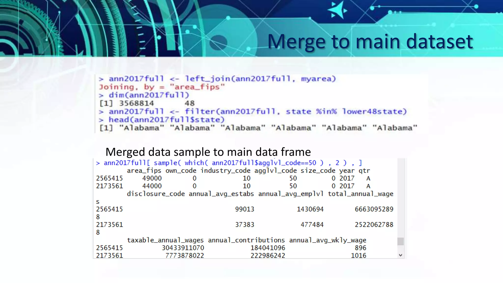 Exploratory data analysis of 2017 US Employment data using R | PPT