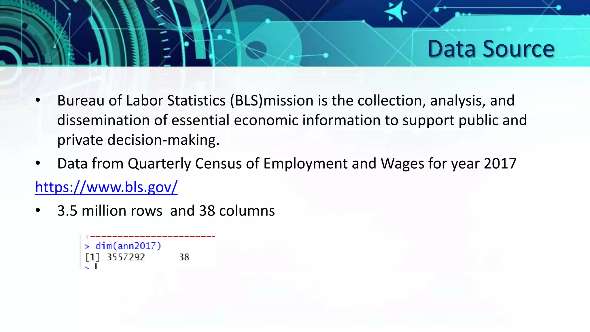 Exploratory data analysis of 2017 US Employment data using R | PPT