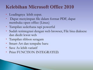 Perbedaan Tampilan Microsoft Word 2007 dan Microsoft Word 2010 | PPTX